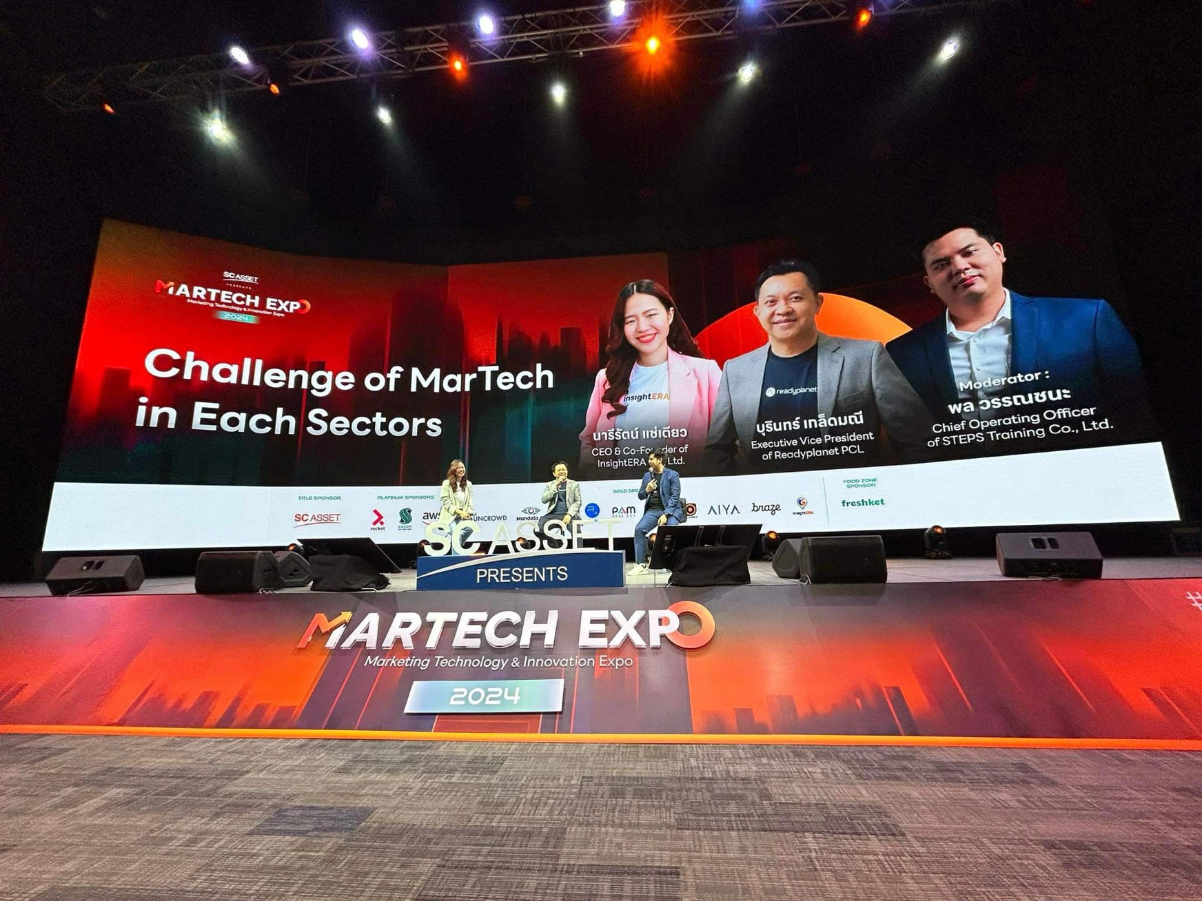 "Challenges in Corporate Sector" จากงาน MarTech Expo 2024 ใน Session : Challenge of MarTech in ...